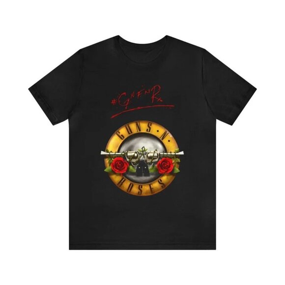 Shirts | Guns N Roses Logo Unisex Black Tshirt Bold Red Gnfnr Rock N ...